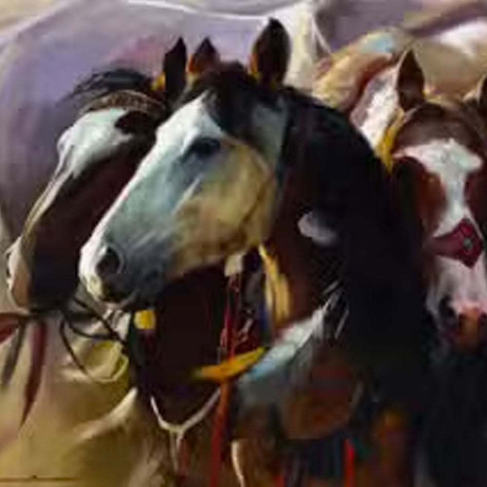 Equine Instincts: "Raiding Party" Painting | Jonathan Noon