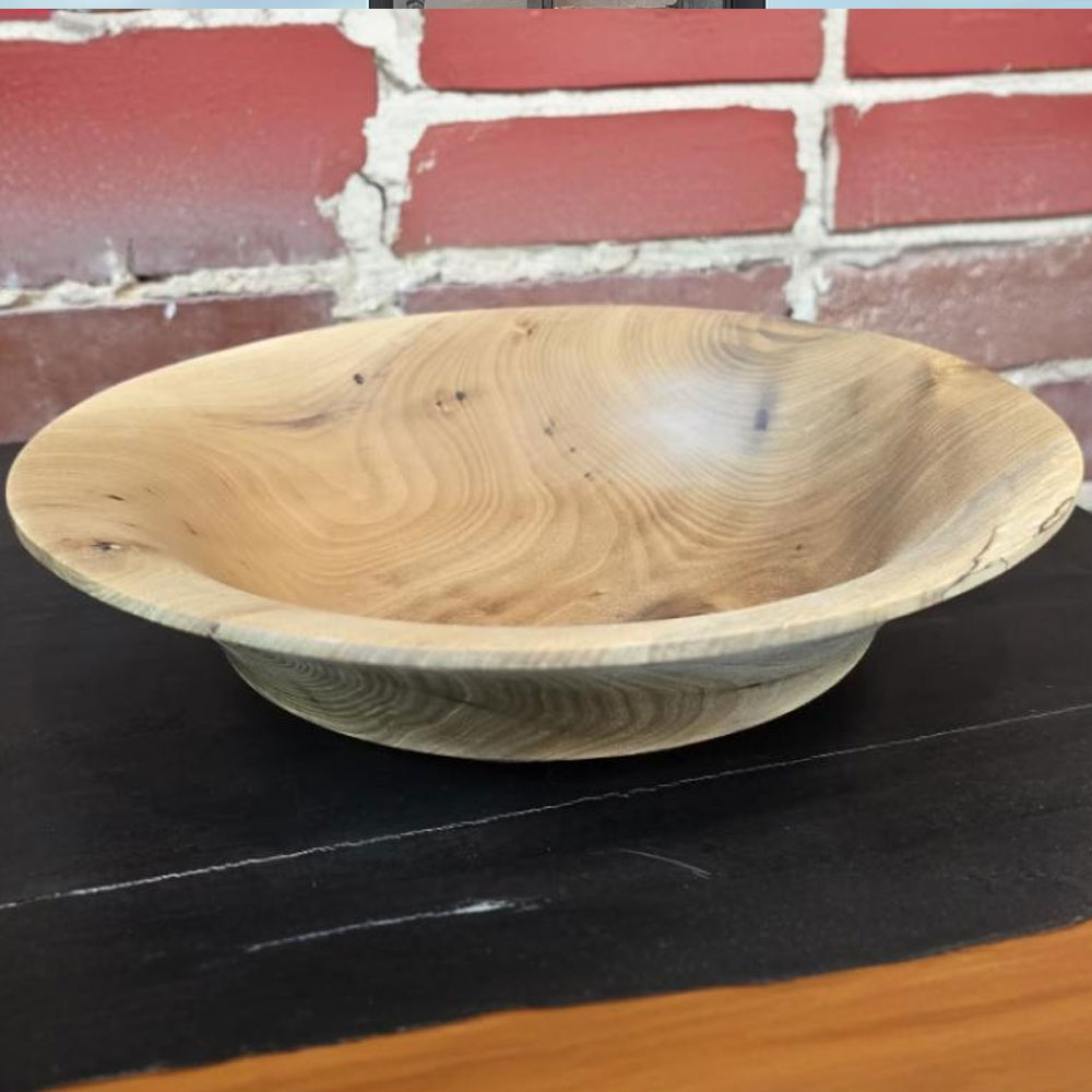 Cucumber Wood Turned Bowl – 9″ – Equine Instincts